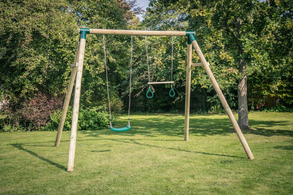 Sherwood Standard Double Frame Trapeze Plastic Swing Seat NGF Play
